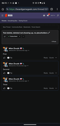 Placeholder Not Showing After Deleting A Comment In Thread