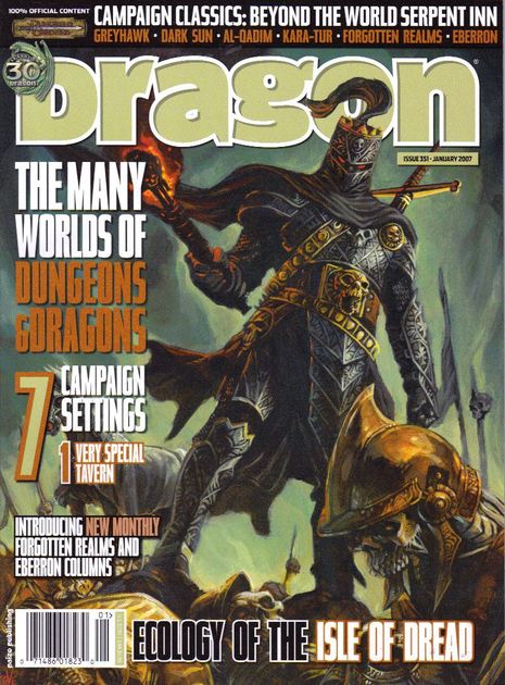 Dragon Issue 351 Jan 2007 Issue RPGGeek