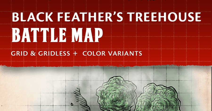 Black Feather's Treehouse Battle Map | RPG Item | RPGGeek