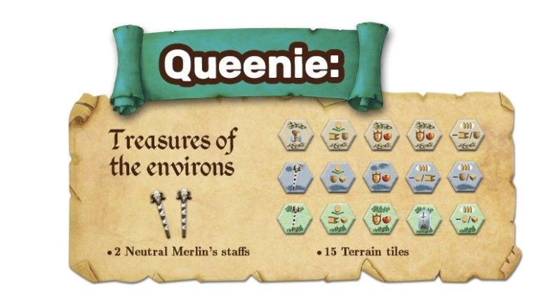 Merlin: Queenie 1 – Treasures of the Environs | Board Game | BoardGameGeek