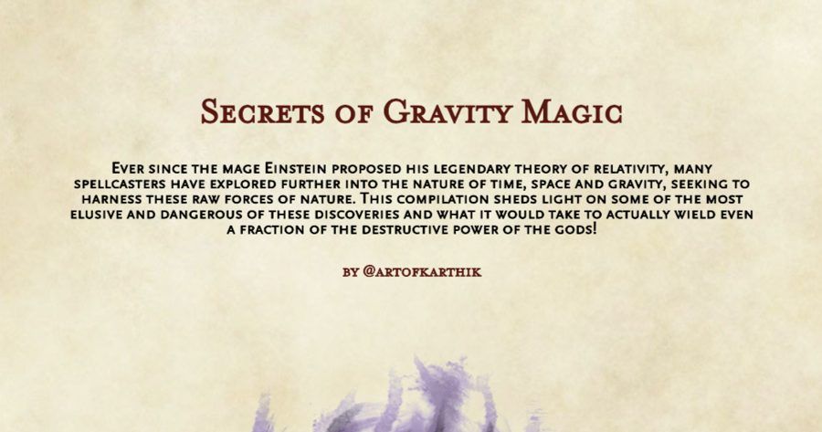 Secrets of Gravity Magic | RPG Item | RPGGeek