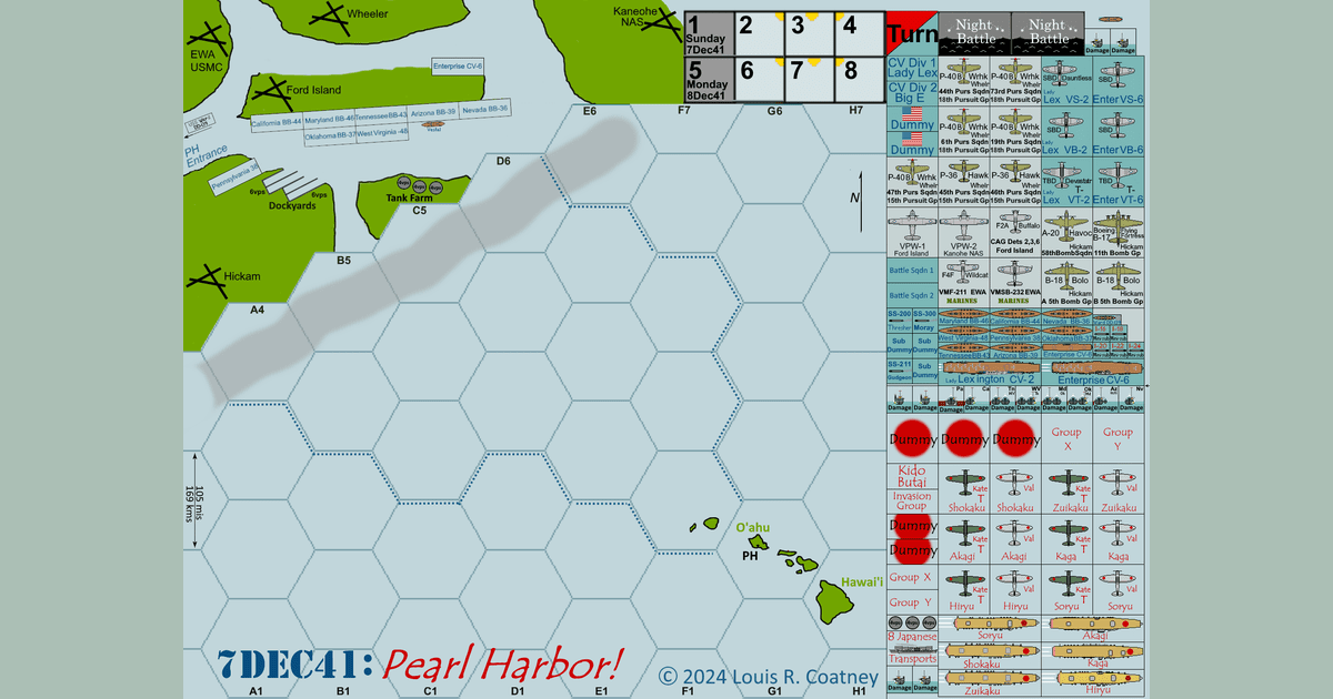 Excellent first 2-player 7Dec41: Pearl Harbor! game | 7Dec41: Pearl Harbor!