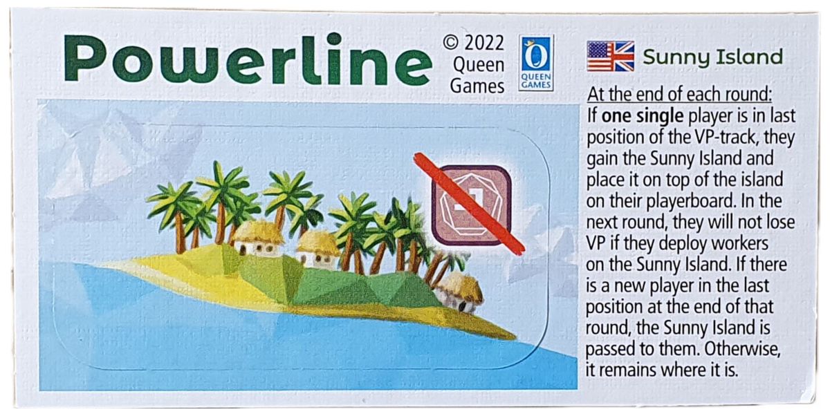 Powerline: Sunny Island Promo | Board Game | BoardGameGeek