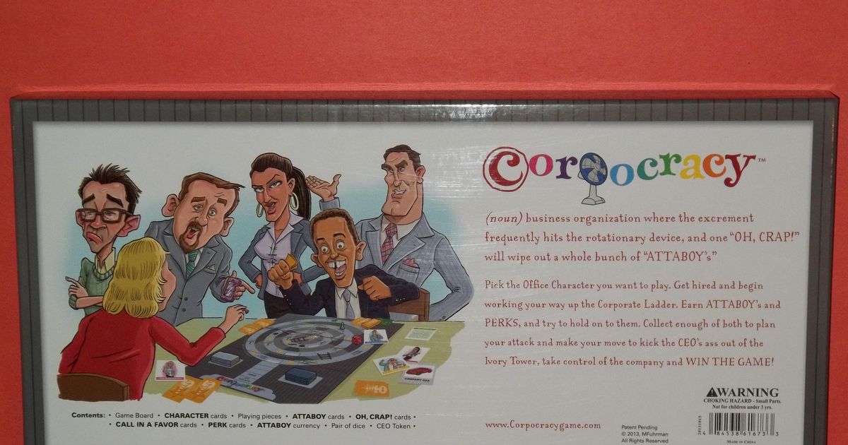Corpocracy Board Game | Board Game | BoardGameGeek