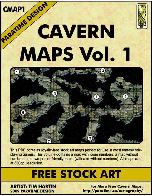 CMAP1: Cavern Maps Vol. 1 | RPG Item | RPGGeek