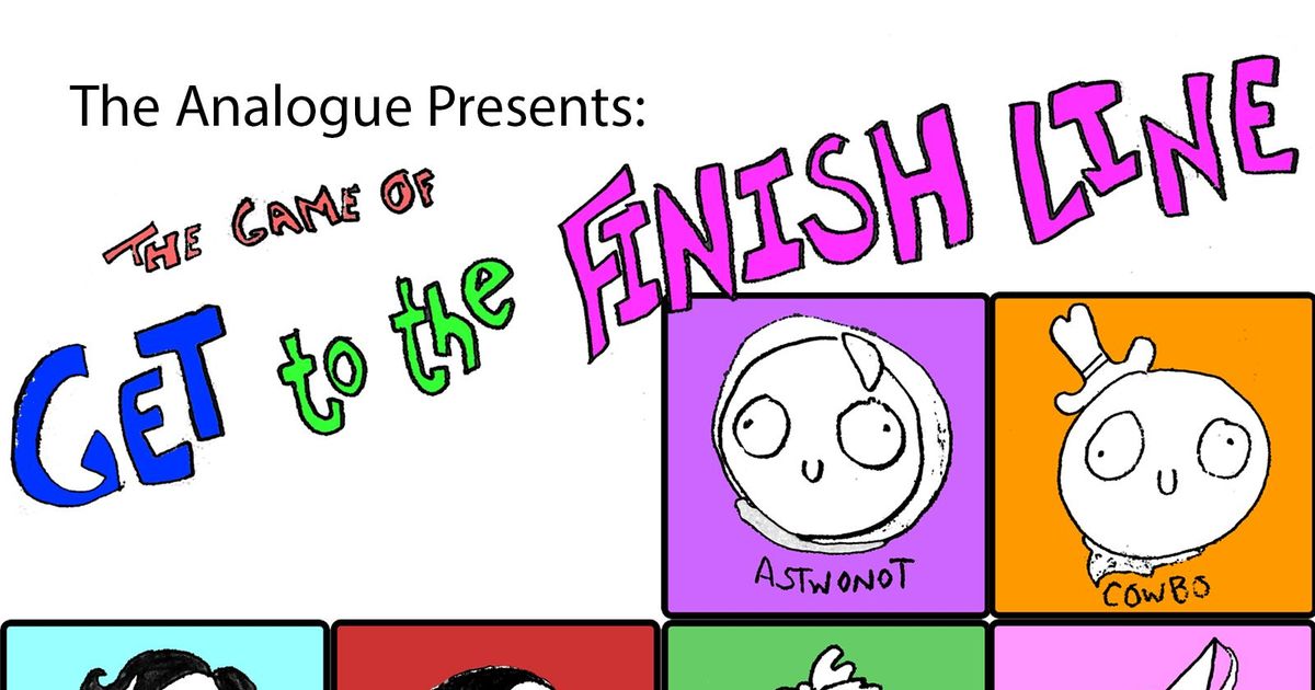 The Game of Get to the Finish Line | Board Game | BoardGameGeek