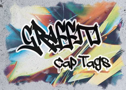 [WIP] Graffiti Cap Tags - 2023 9-Card PnP Design Contest - Contest Ready