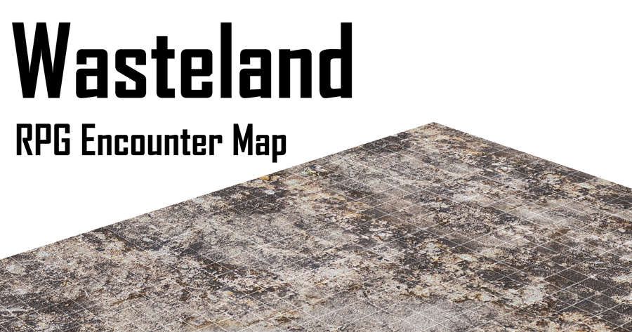 Wasteland 48" x 24" RPG Encounter Map | RPG Item | RPGGeek