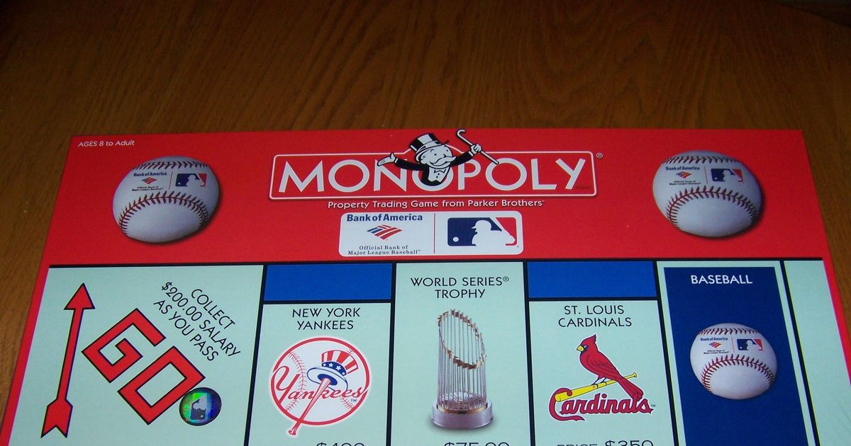 Monopoly: Bank of America Baseball | Board Game | BoardGameGeek