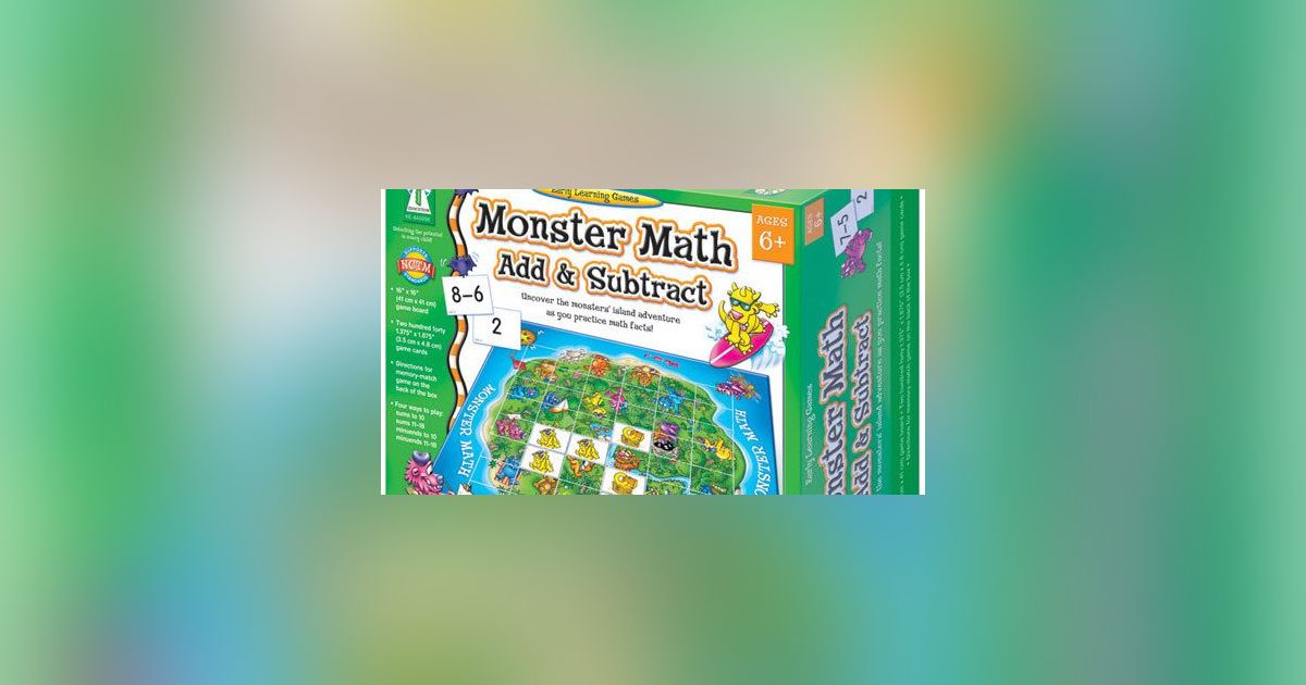 Monster Math Add and Subtract | Board Game | BoardGameGeek