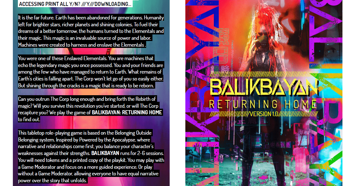BALIKBAYAN: Returning Home | RPG Item | RPGGeek