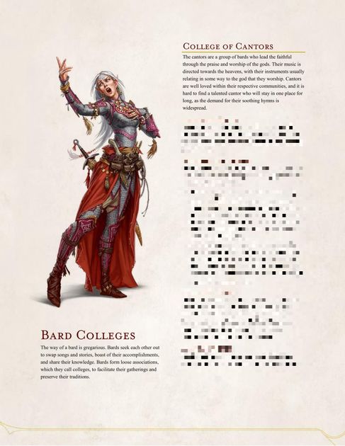 Bardic Colleges: College of Cantors | RPG Item | RPGGeek