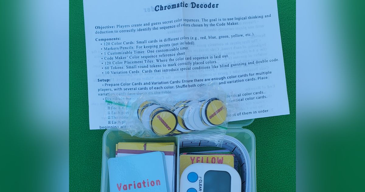 Chromatic Decoder | Board Game | BoardGameGeek