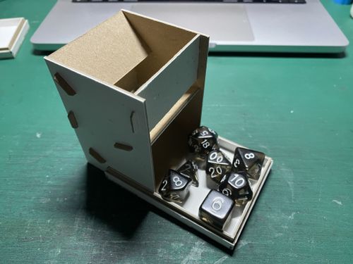 How to make a Pocket Chipboard Dice Tower