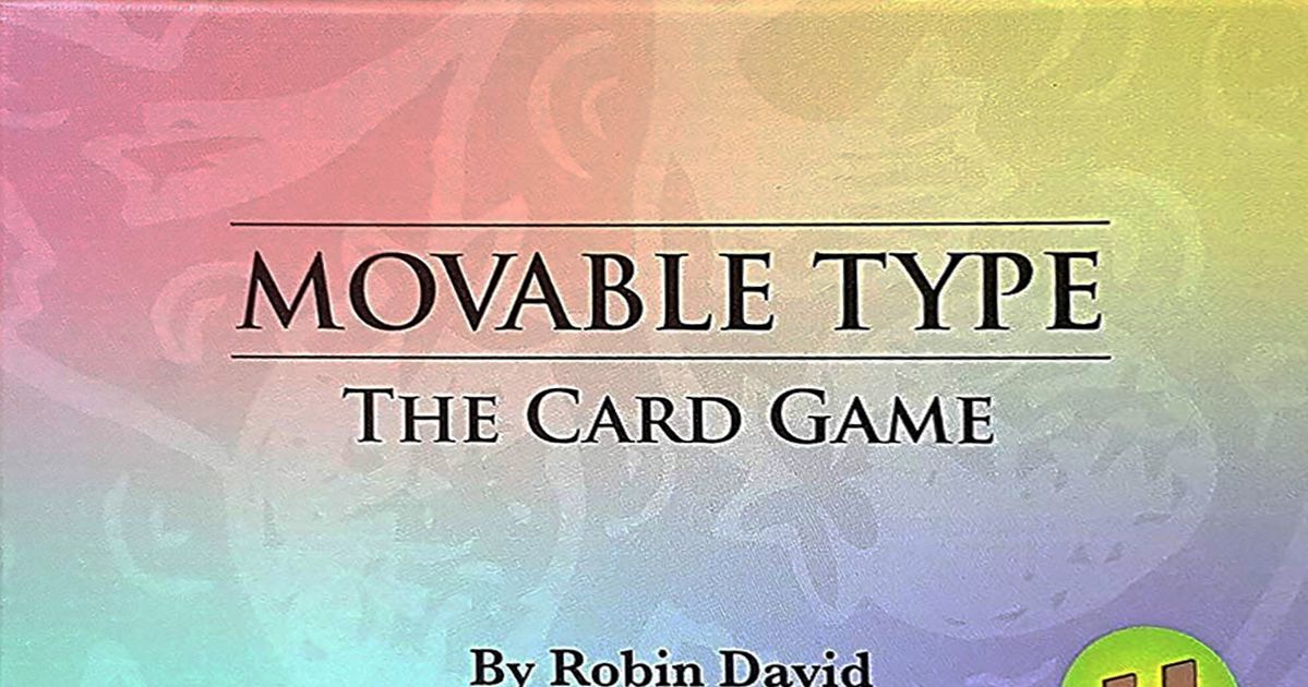 Movable Type | Board Game | BoardGameGeek