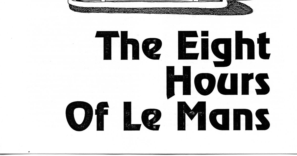 Eight Hours of Le Mans | Board Game | BoardGameGeek