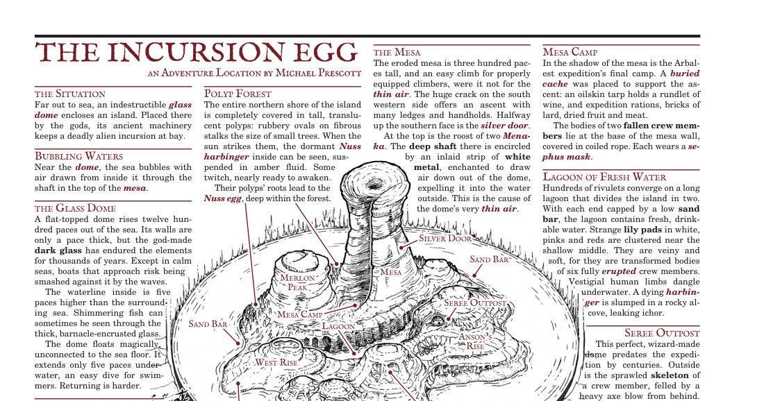 The Incursion Egg | RPG Item | RPGGeek