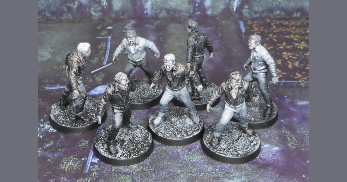 Zombicide: Night of the Living Dead - Zombies 1 | Painting by Numbers ...