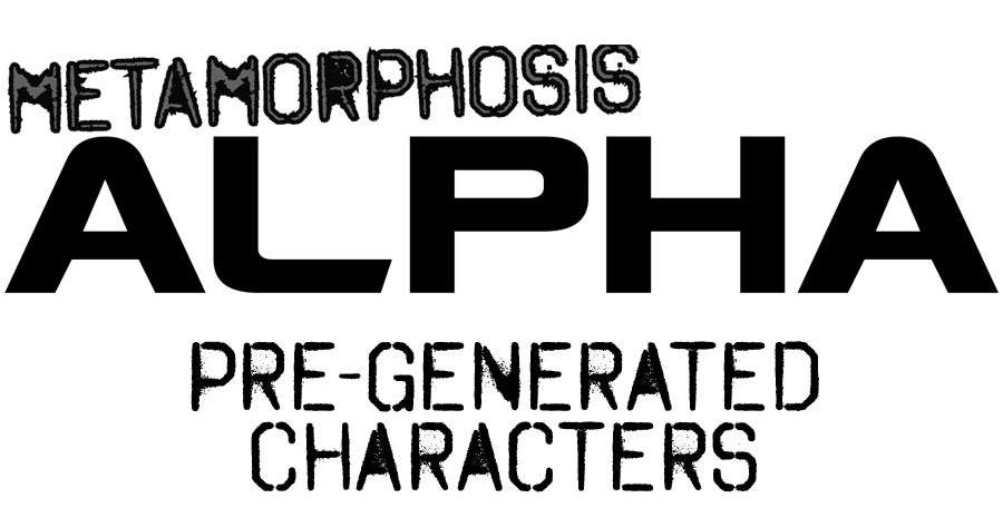 Metamorphosis Alpha Pregenerated Characters | RPG Item | RPGGeek