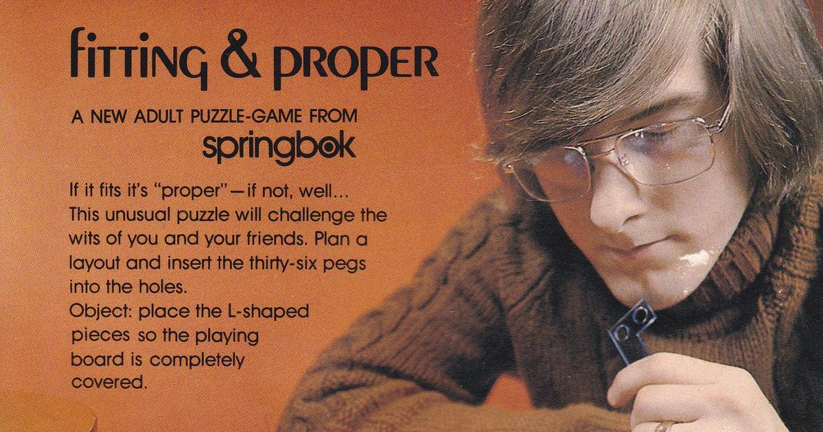 Fitting & Proper | Board Game | BoardGameGeek