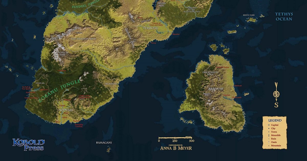 Southlands Campaign Setting Map | RPG Item | RPGGeek