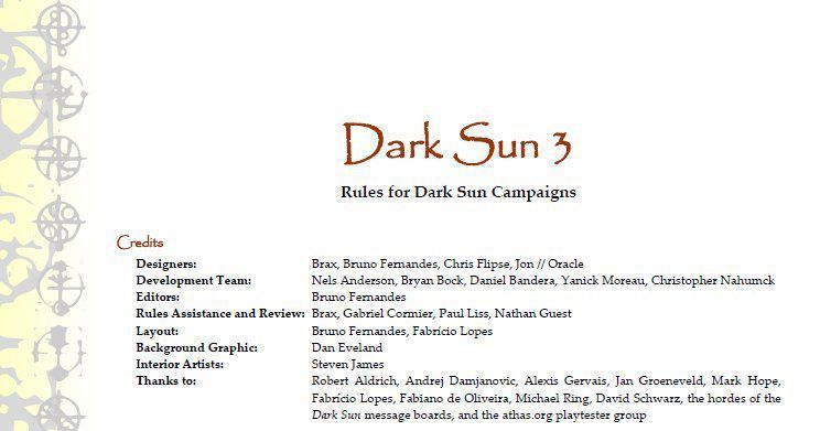 Dark Sun 3 | RPG Item | RPGGeek