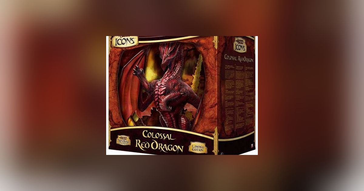 D&D Miniatures Icons: Colossal Red Dragon | Board Game | BoardGameGeek