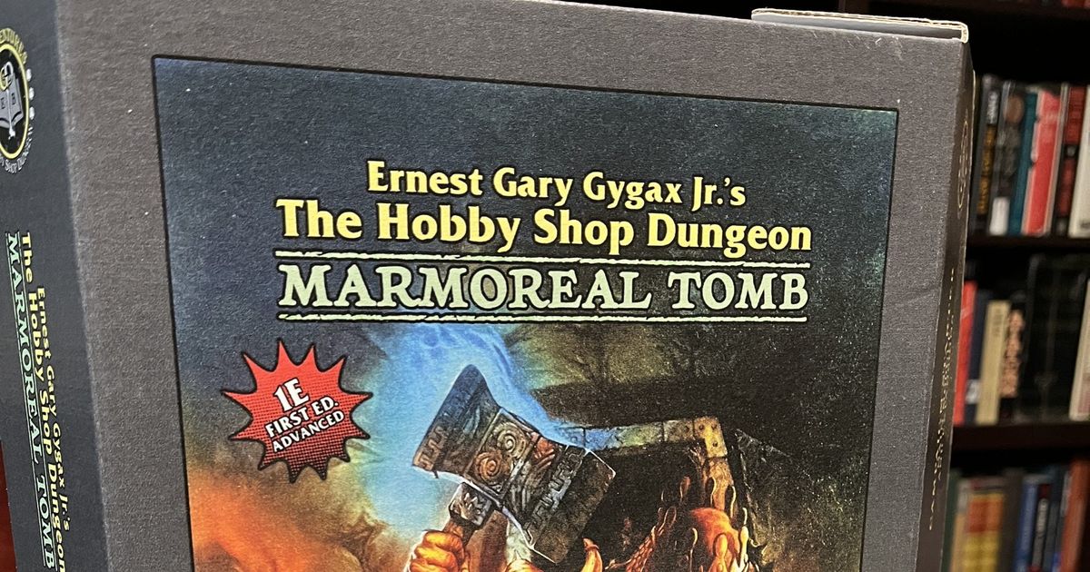 Ernest Gary Gygax Jr.'s The Hobby Shop Dungeon Box Set: Marmoreal Tomb | RPG Item | RPGGeek