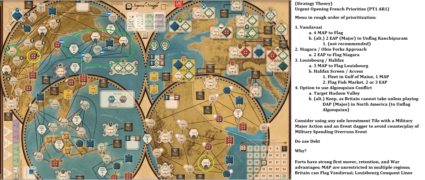 Map Illustrated French Opening Strategy | Imperial Struggle
