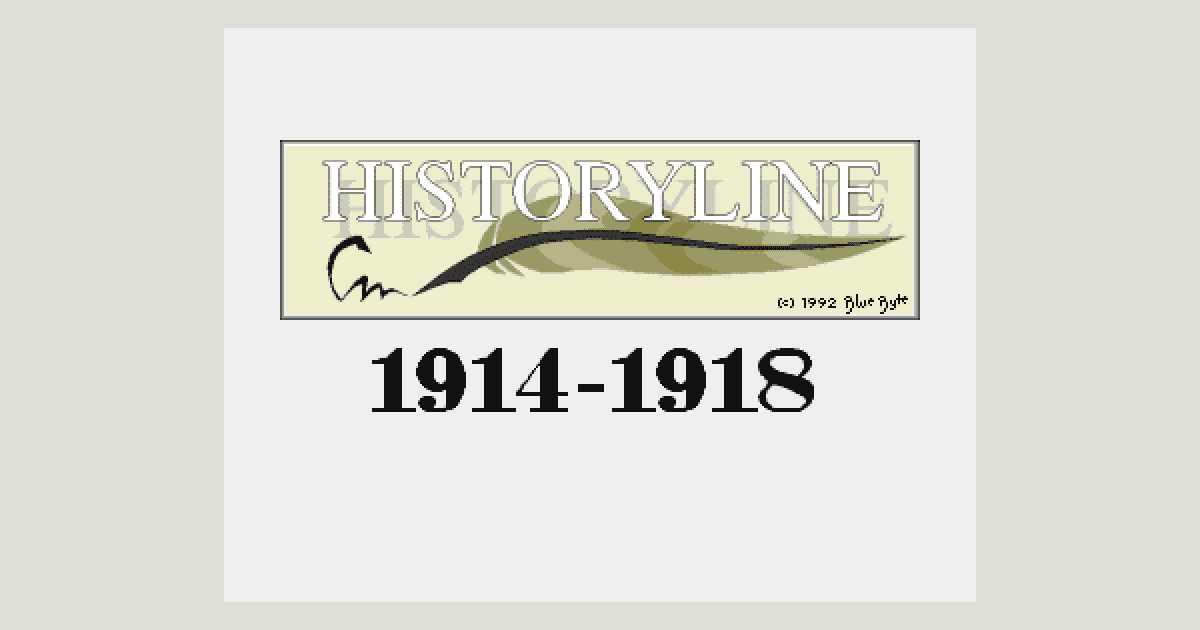History Line: 1914-1918 | Video Game | VideoGameGeek