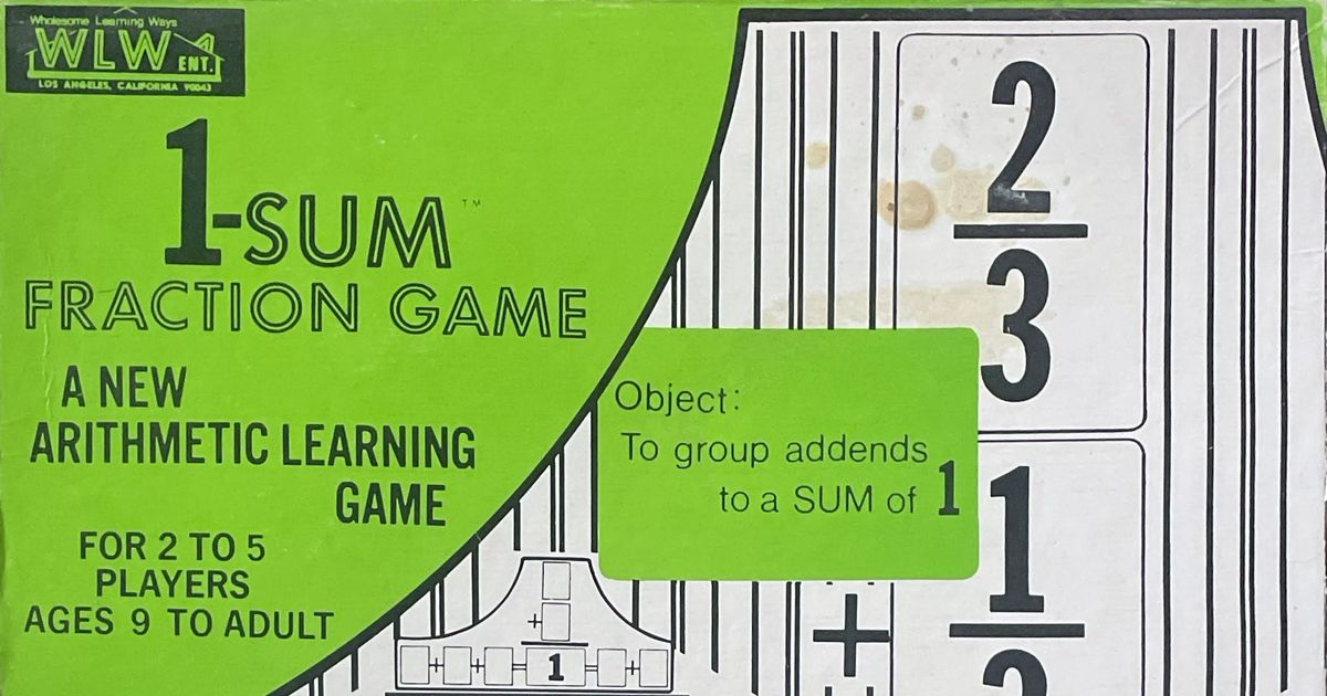 1-Sum Fraction Game | Board Game | BoardGameGeek