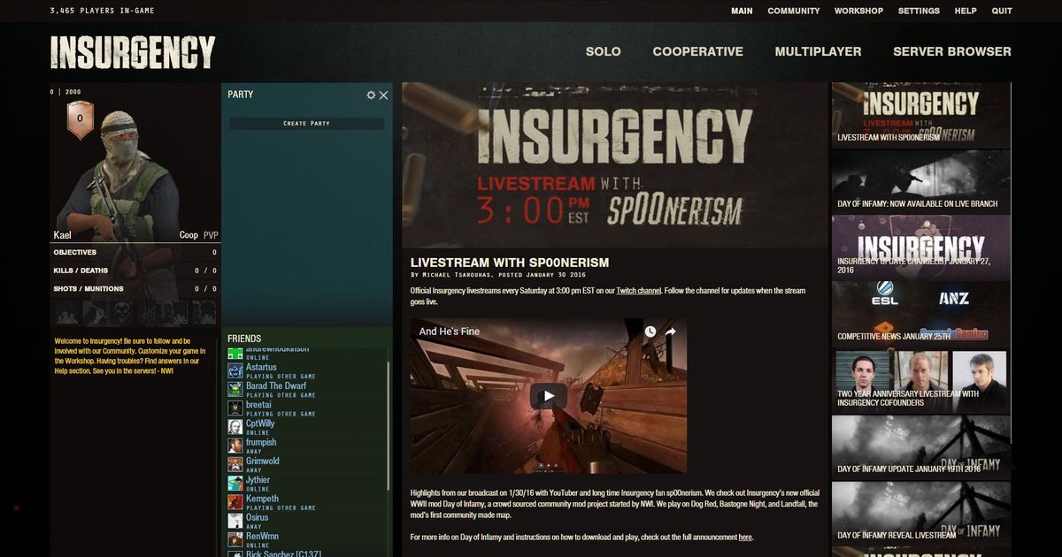 Insurgency | Video Game | VideoGameGeek