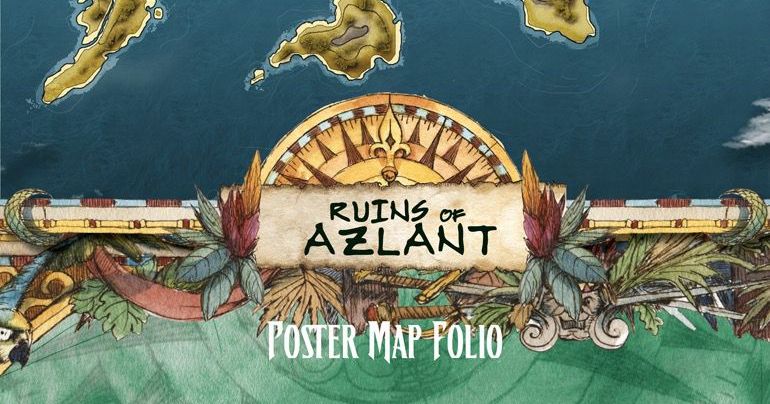 Ruins of Azlant Poster Map Folio | RPG Item | RPGGeek