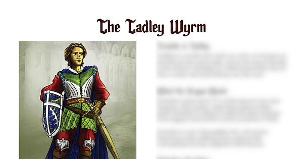 The Tadley Wyrm | RPG Item | RPGGeek