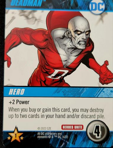 Deadman card question | DC Deck-Building Game