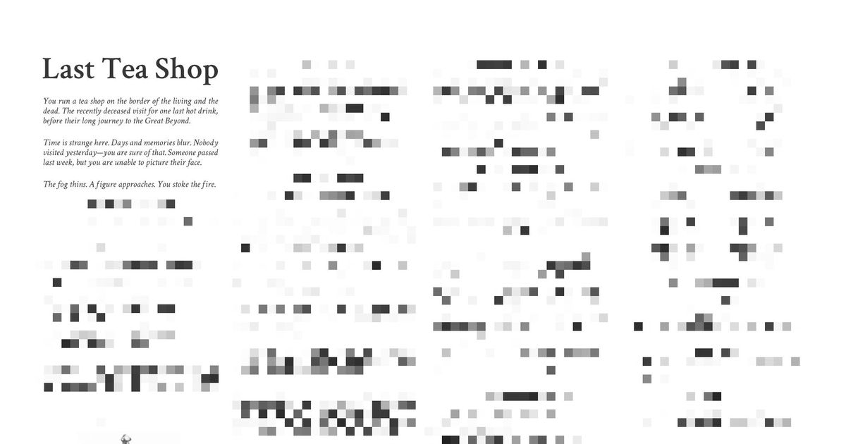 Last Tea Shop | RPG Item | RPGGeek