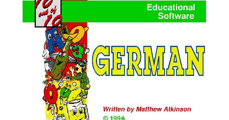 10 out of 10 German | Video Game | VideoGameGeek