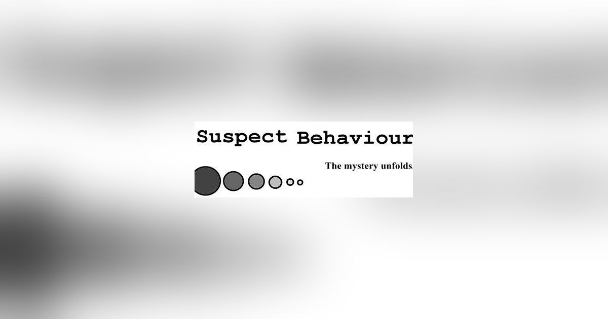 Suspect Behavior | Board Game | BoardGameGeek