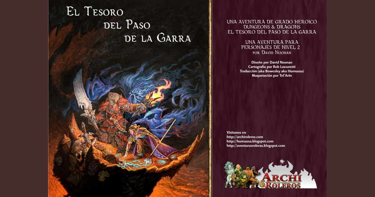 El Tesoro del Paso de la Garra | RPG Item | RPGGeek