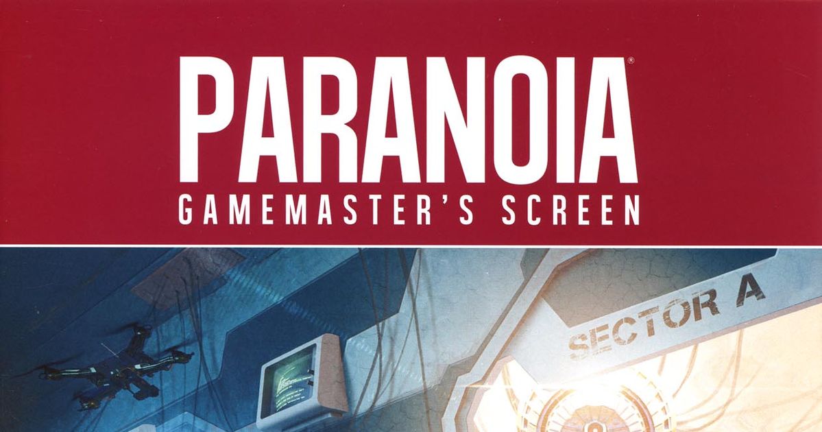 Paranoia Gamemaster's Screen | RPG Item | RPGGeek