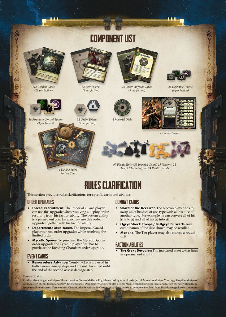 'Galaxy in flames' revised edition | Forbidden Stars