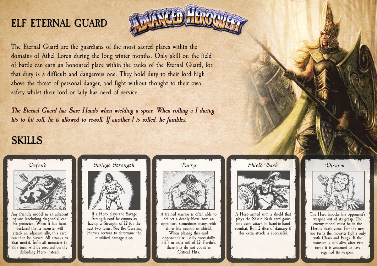 (Enhanced) Advanced heroquest character sheet + class abilities (update ...