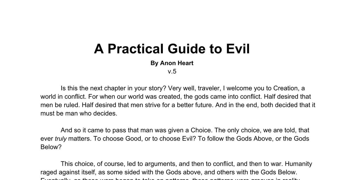 A Practical Guide to Evil | RPG Item | RPGGeek