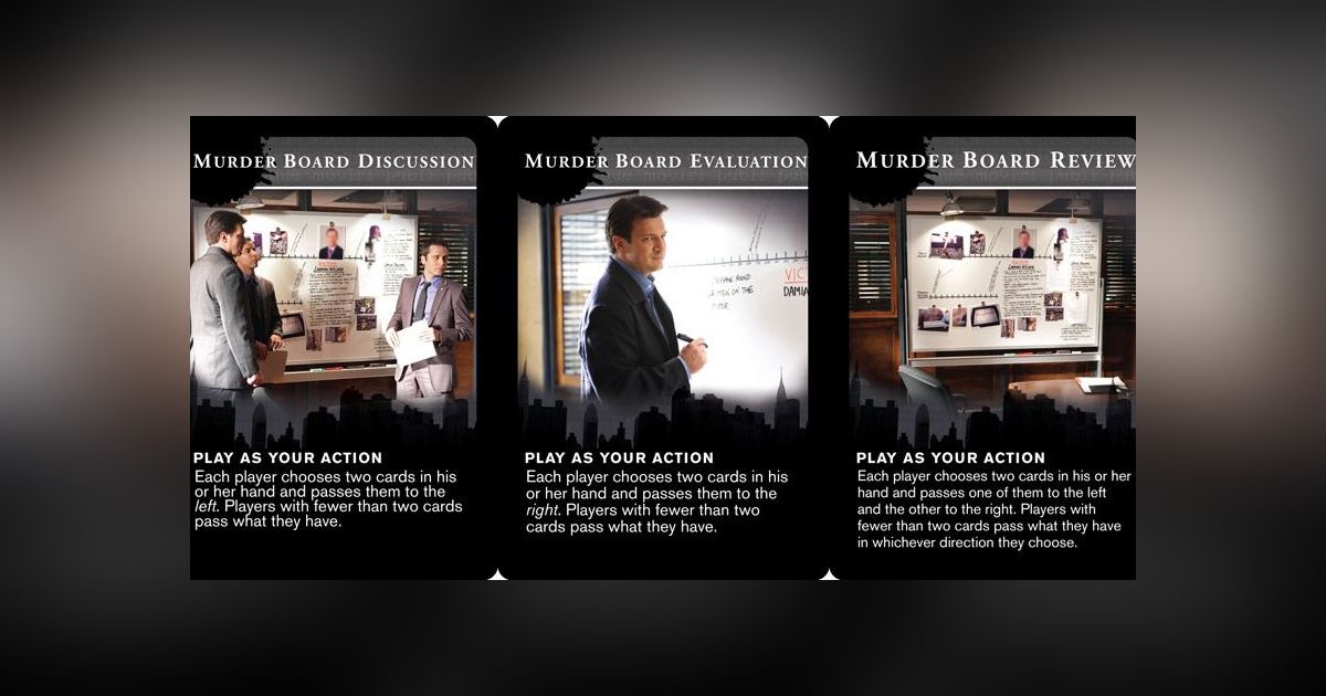 Castle: The Detective Card Game – Murder Board Promo | Board Game ...