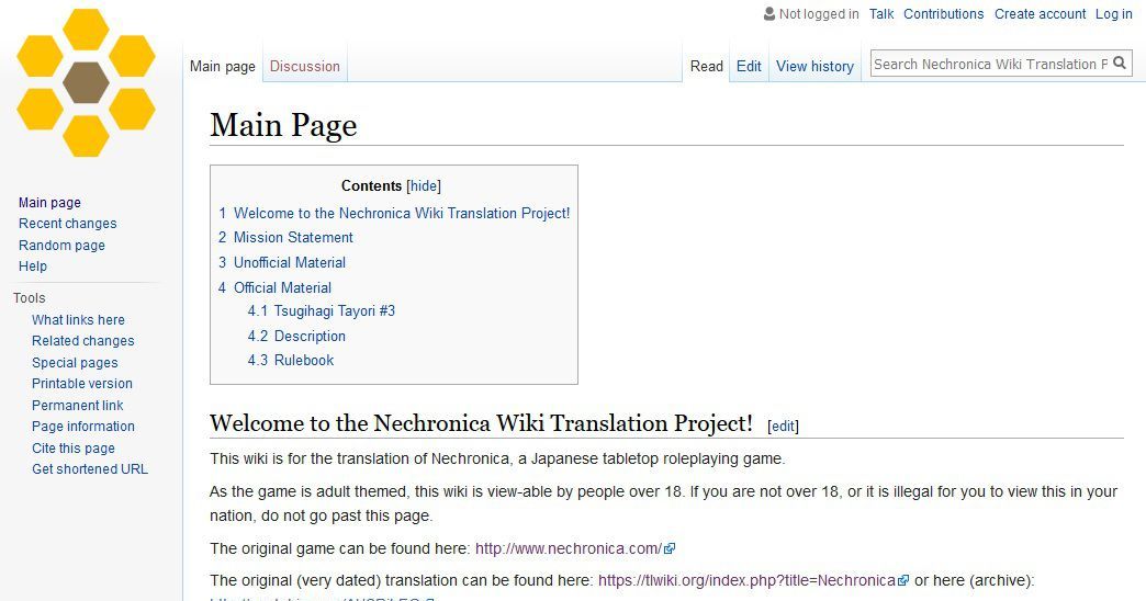 Nechronica (Miraheze Wiki Version) | RPG Item | RPGGeek