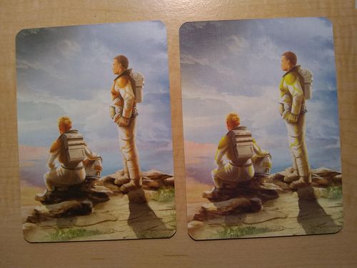 Color difference on the back of the yellow Upgraded Phase cards ...