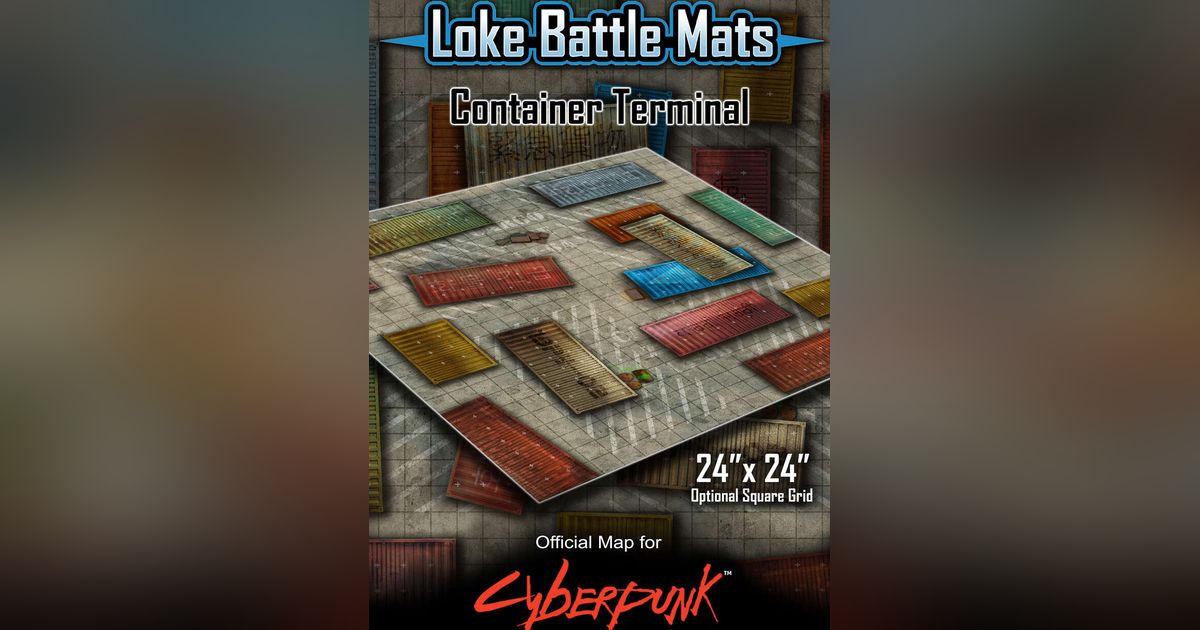 Cyberpunk RED Battle Map: Container Terminal | RPG Item | RPGGeek