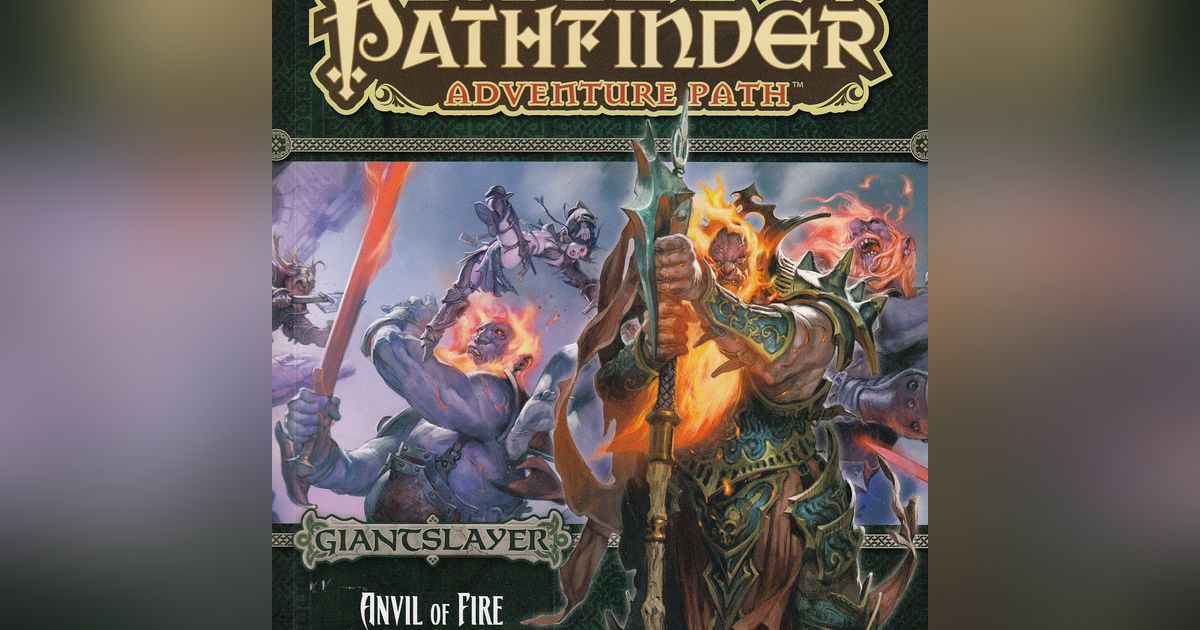 Pathfinder #095: Anvil of Fire | RPG Item | BoardGameGeek