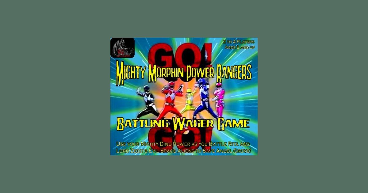 MMPR Power Ranger Tokens | Mighty Morphin Power Rangers Battling Wager Game