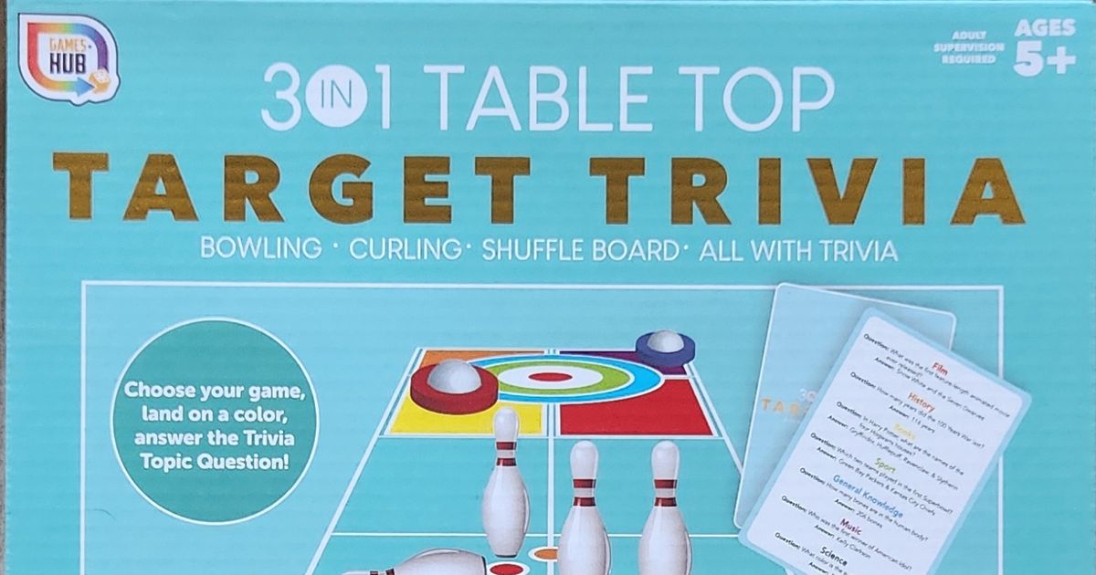 3 in 1 Table Top Target Trivia | Board Game | BoardGameGeek